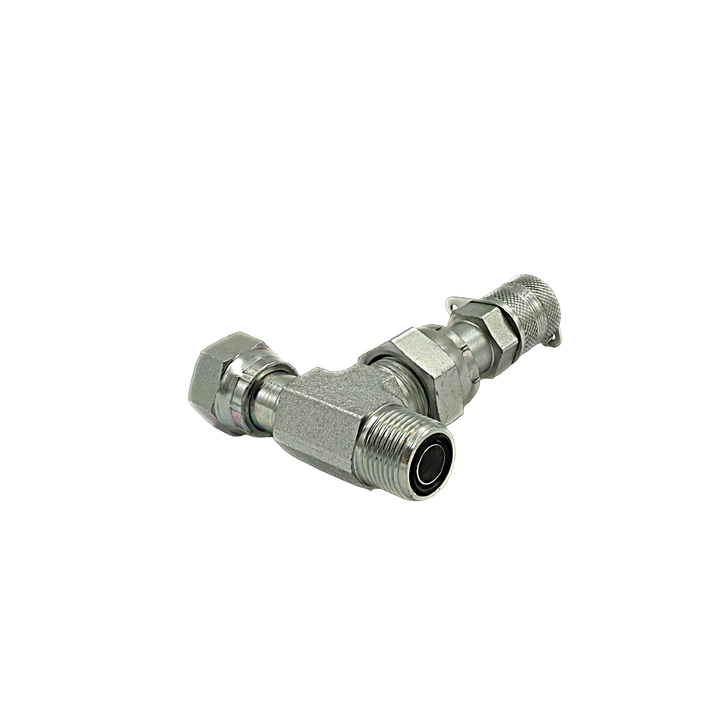 T-COUPLING ORFS MALE/FEMALE +MEASURING NIPPLE - lakeudenhydro.com webstore