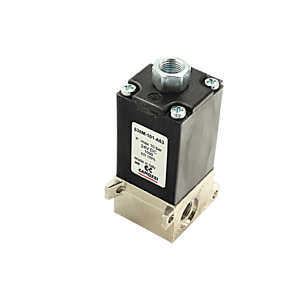 PNEUMATIC VALVE 3/2 NC 12V= CAMOZZI 638M-101-A62-1/8 - lakeudenhydro ...